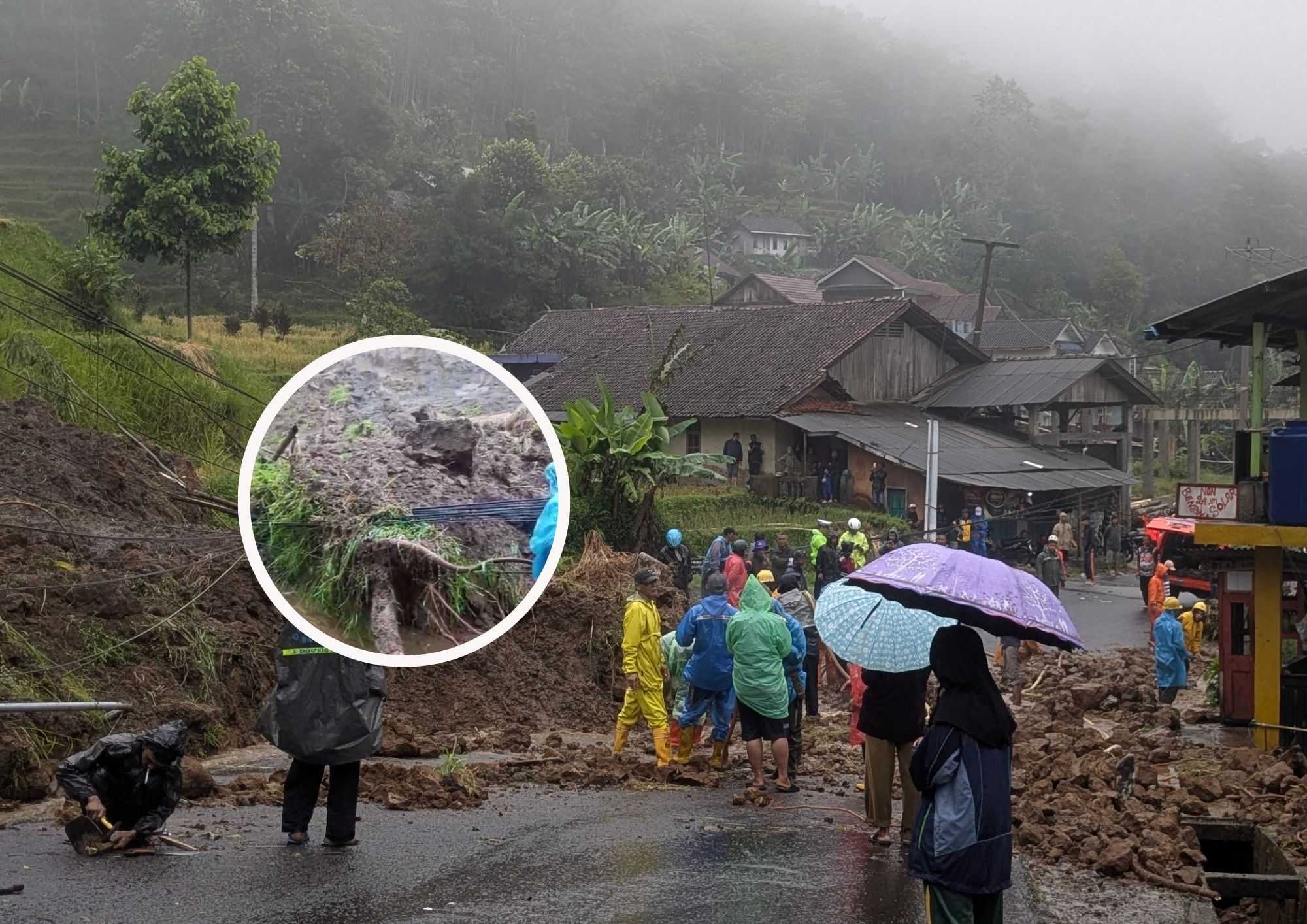 Tanah Longsor Landa Kampung Cikangkung Cilawu, Dua Titik Terdampak ...