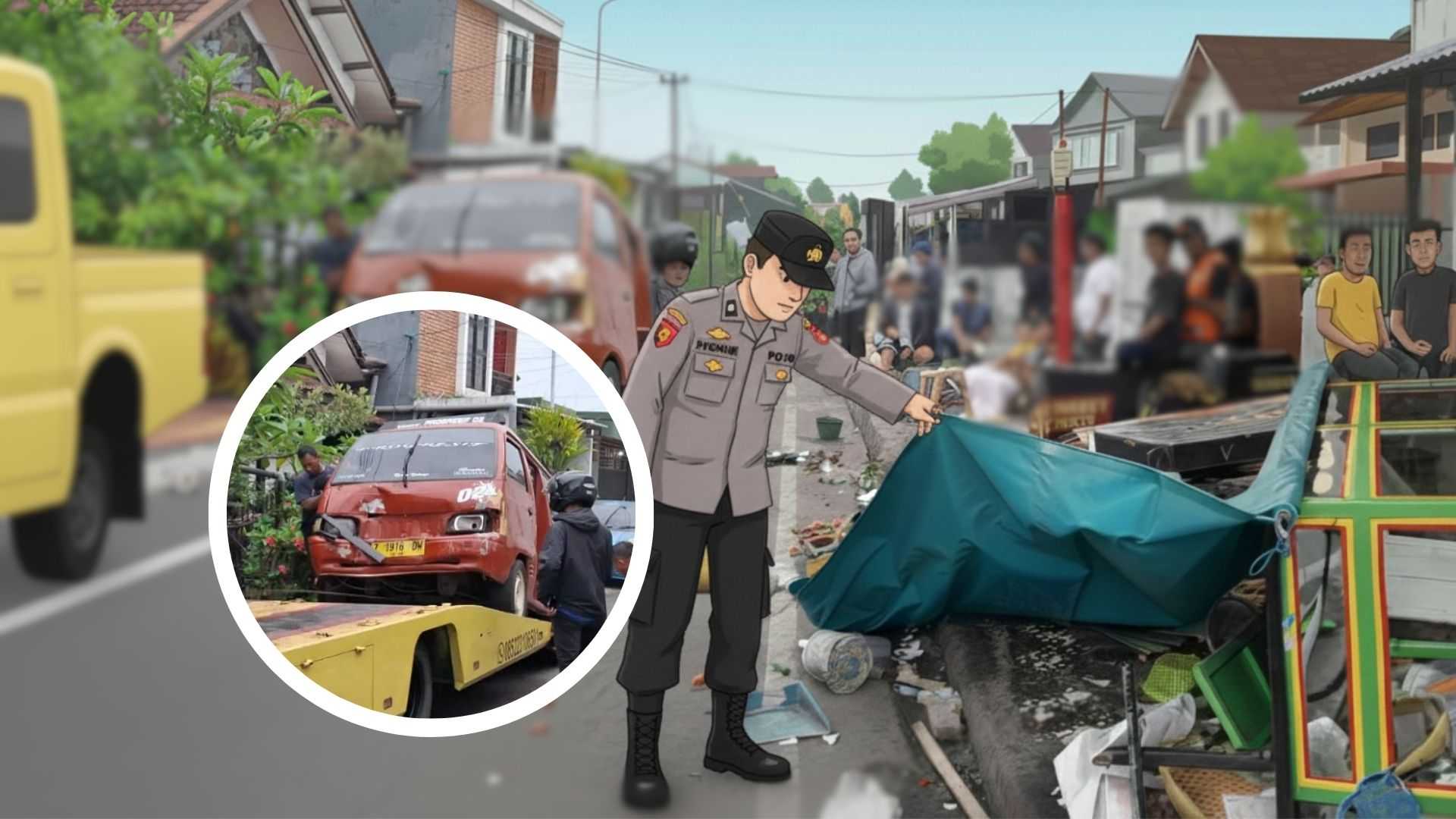Kronologi Angkot Tabrak Penjual Lotek dan Rujak di Jalan Cimanuk Hingga ...
